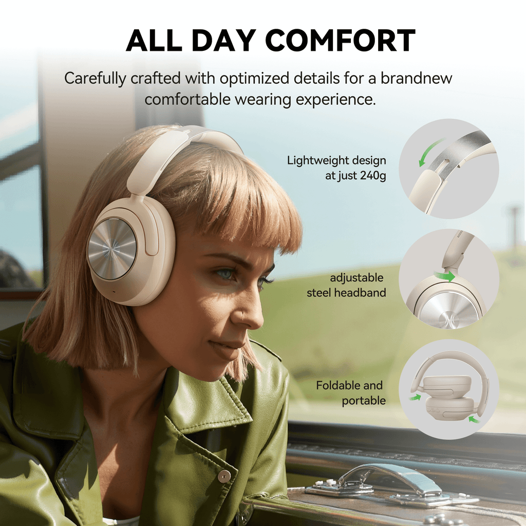 OneOdio Focus A6 Over-ear Hybrid ANC Headphones